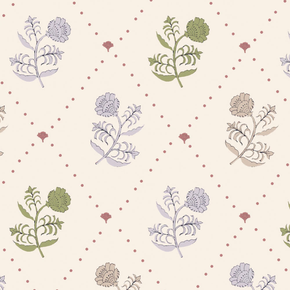 Jaipur - Coral Moss (Wallpaper - 10m Roll) – Parker & Jules